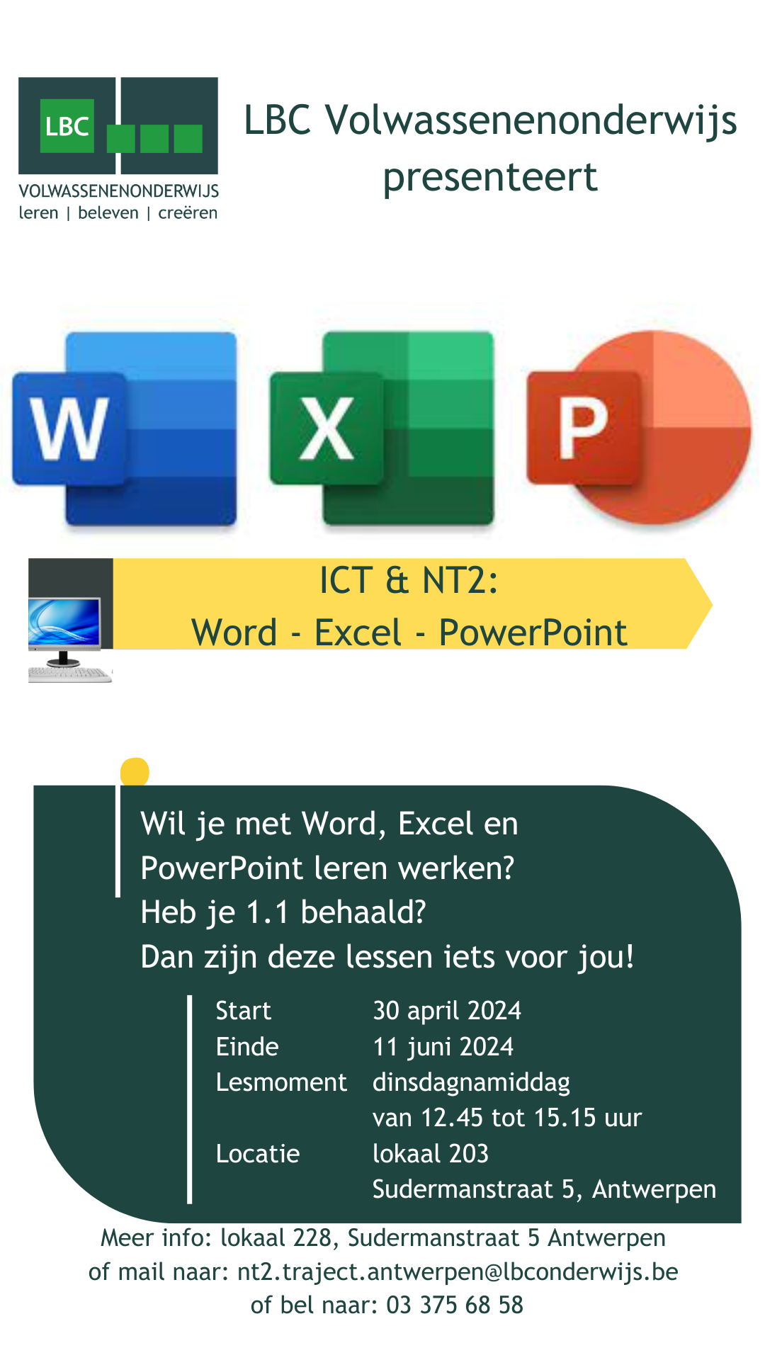ICT & NT2: Word Excel en PowerPoint | IKDOEMEE.BE